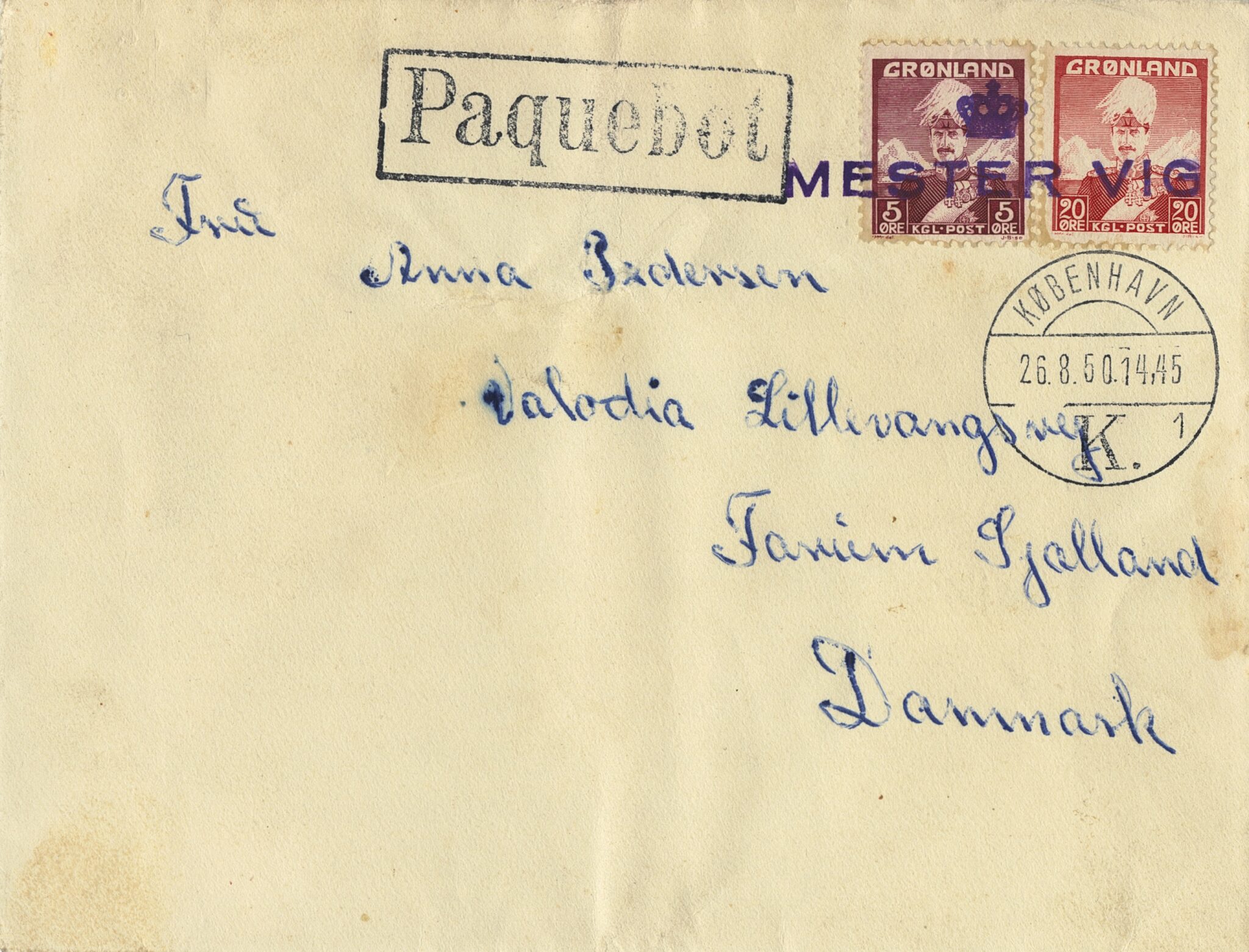 1950 – Mestersvig/blyminen | Frimærkesamleren