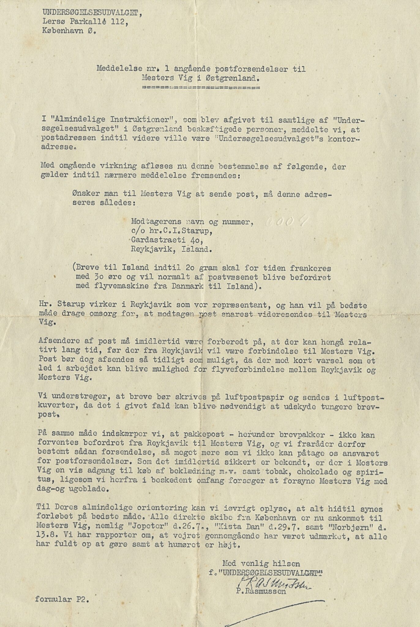 1950 – Mestersvig/blyminen | Frimærkesamleren